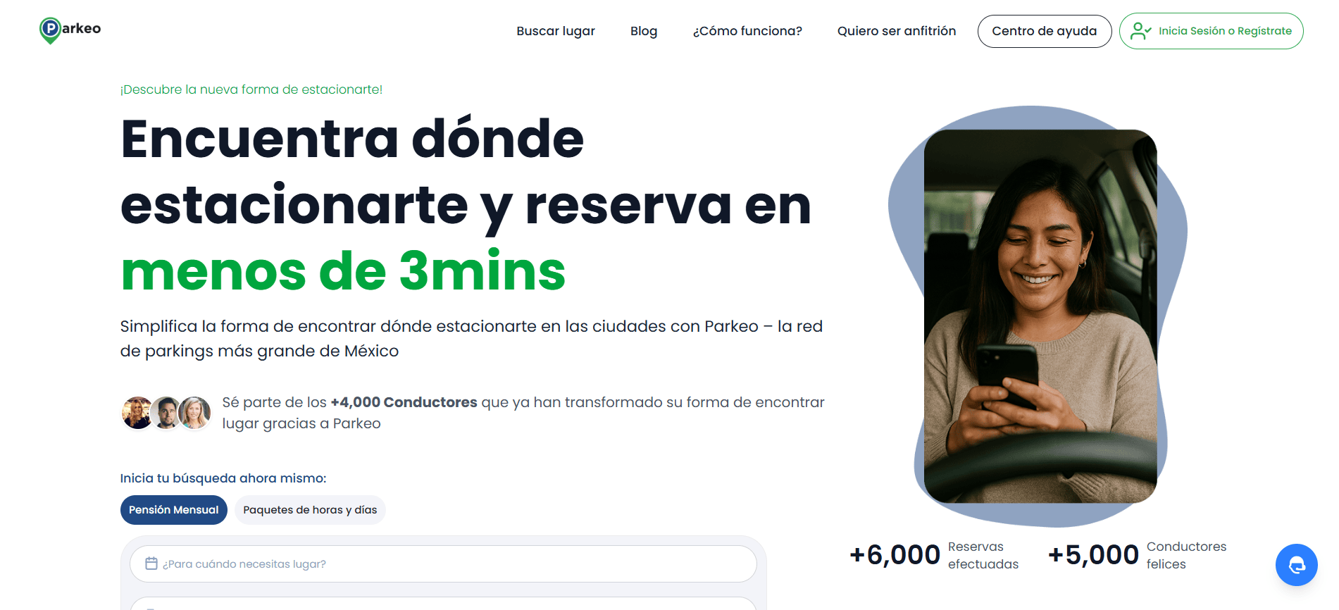 Parkeo – Busca y reserva tu lugar de estacionamiento en México
